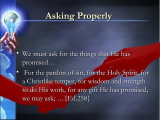 Devotion 2 - Faith - The Power of Prayer.ppt