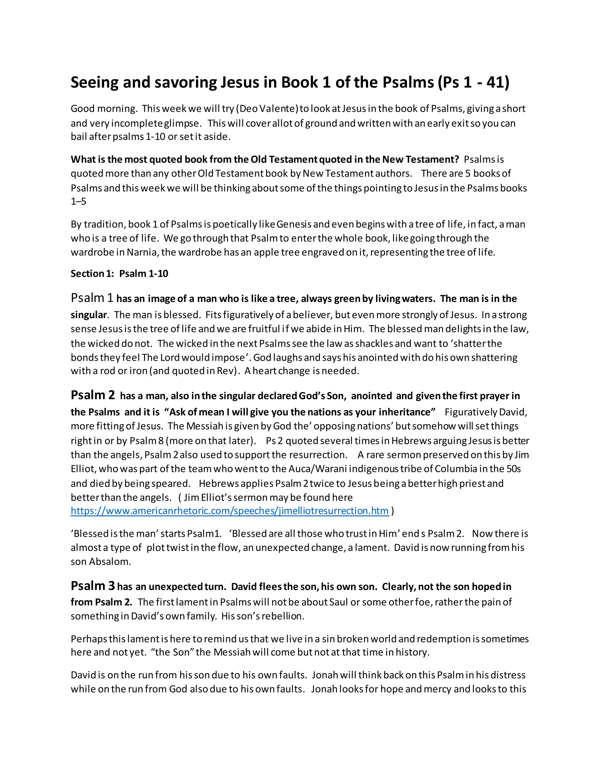 Seeing and Savoring Jesus in Book 1 of the Psalms | DOCX