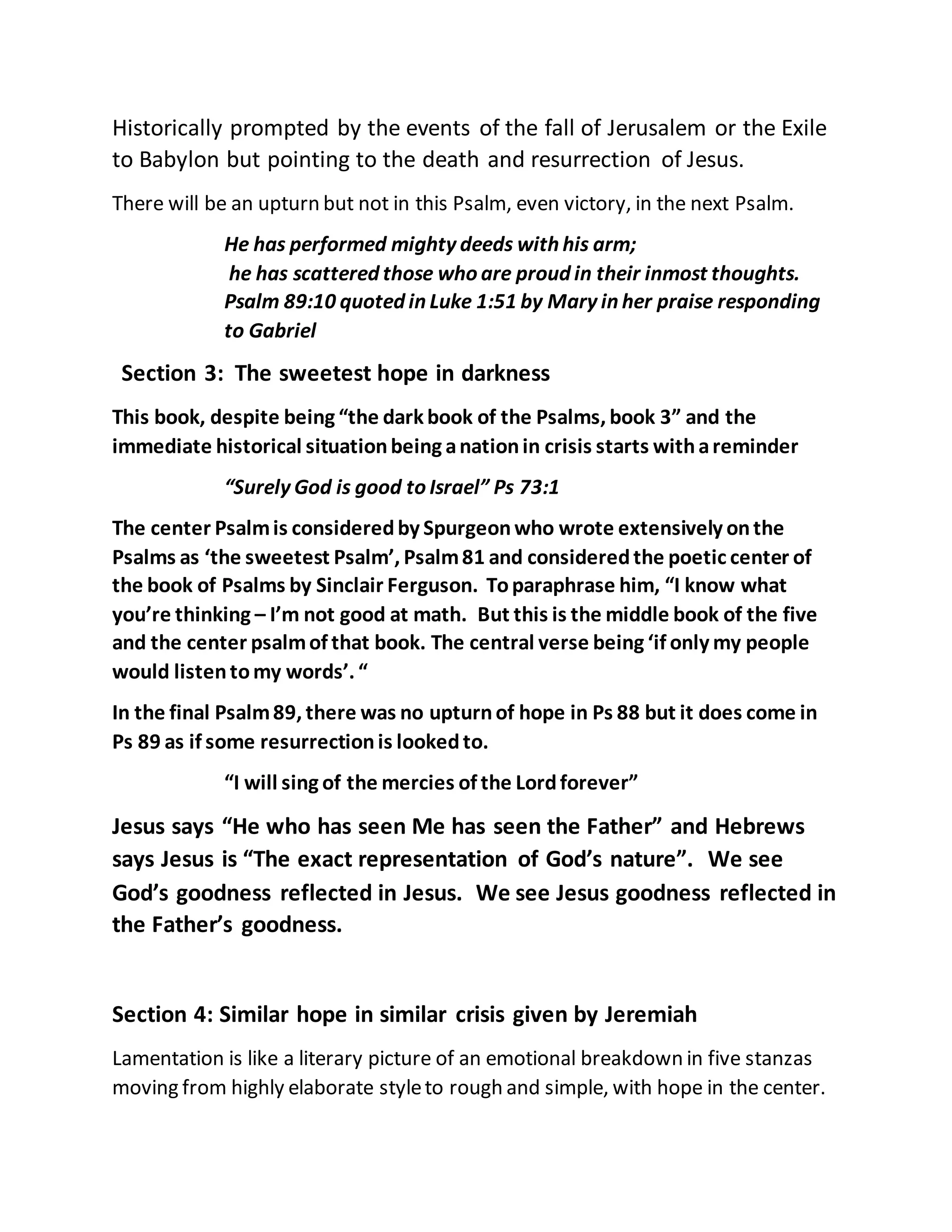 Seeing and Savoring Jesus in Book 3 of the Psalms | PDF