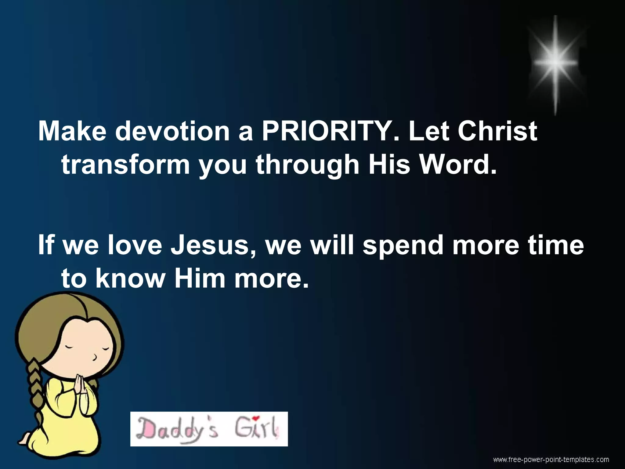 Devotional life | PPT