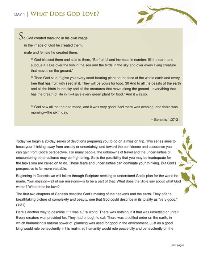 See God's Heart. Be His Hands. 20-day devotional guide for a mission ...