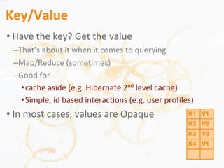 To scale or not to scale: Key/Value, Document, SQL, JPA – What’s right ...