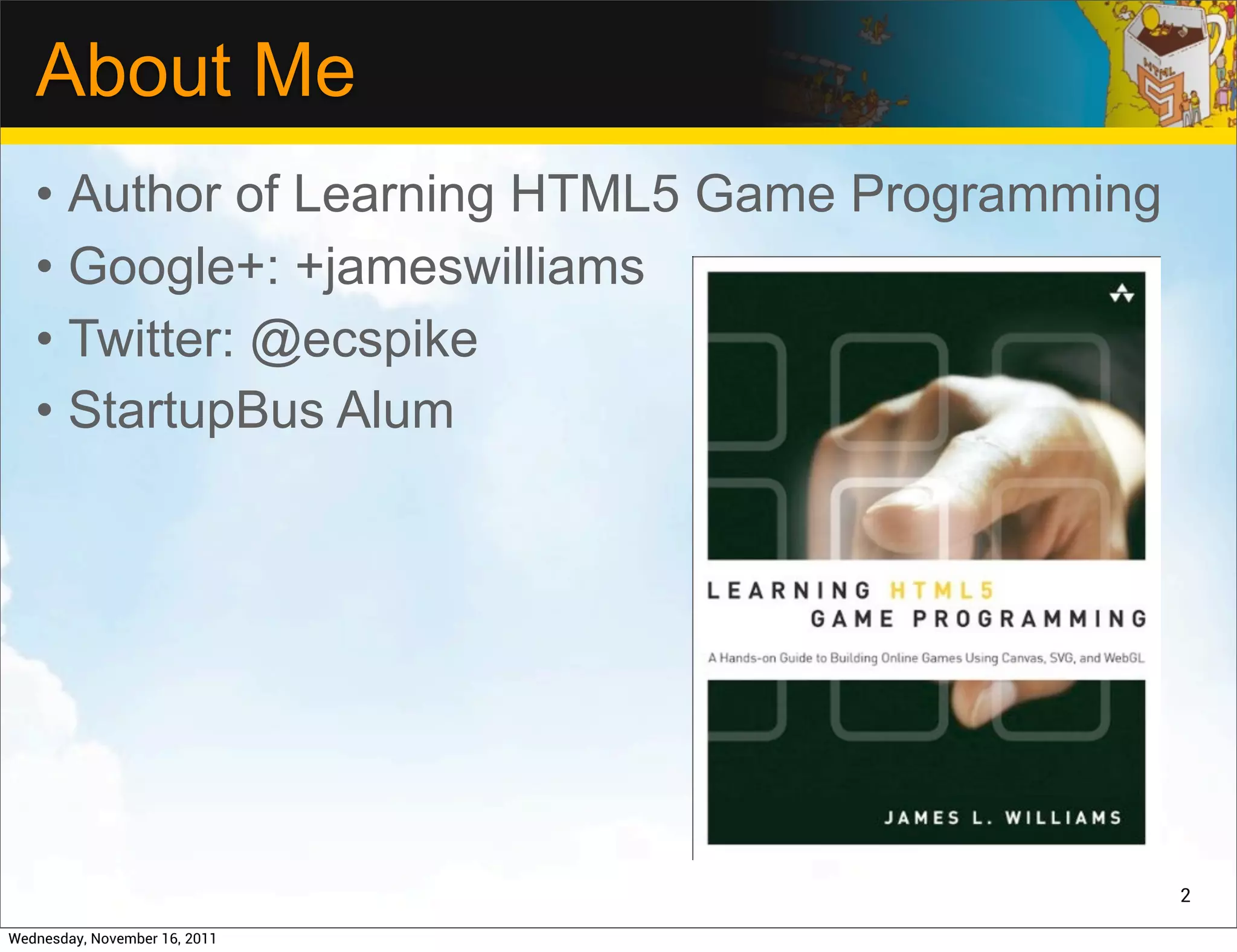 Intro To Html5 Game Programming Ppt