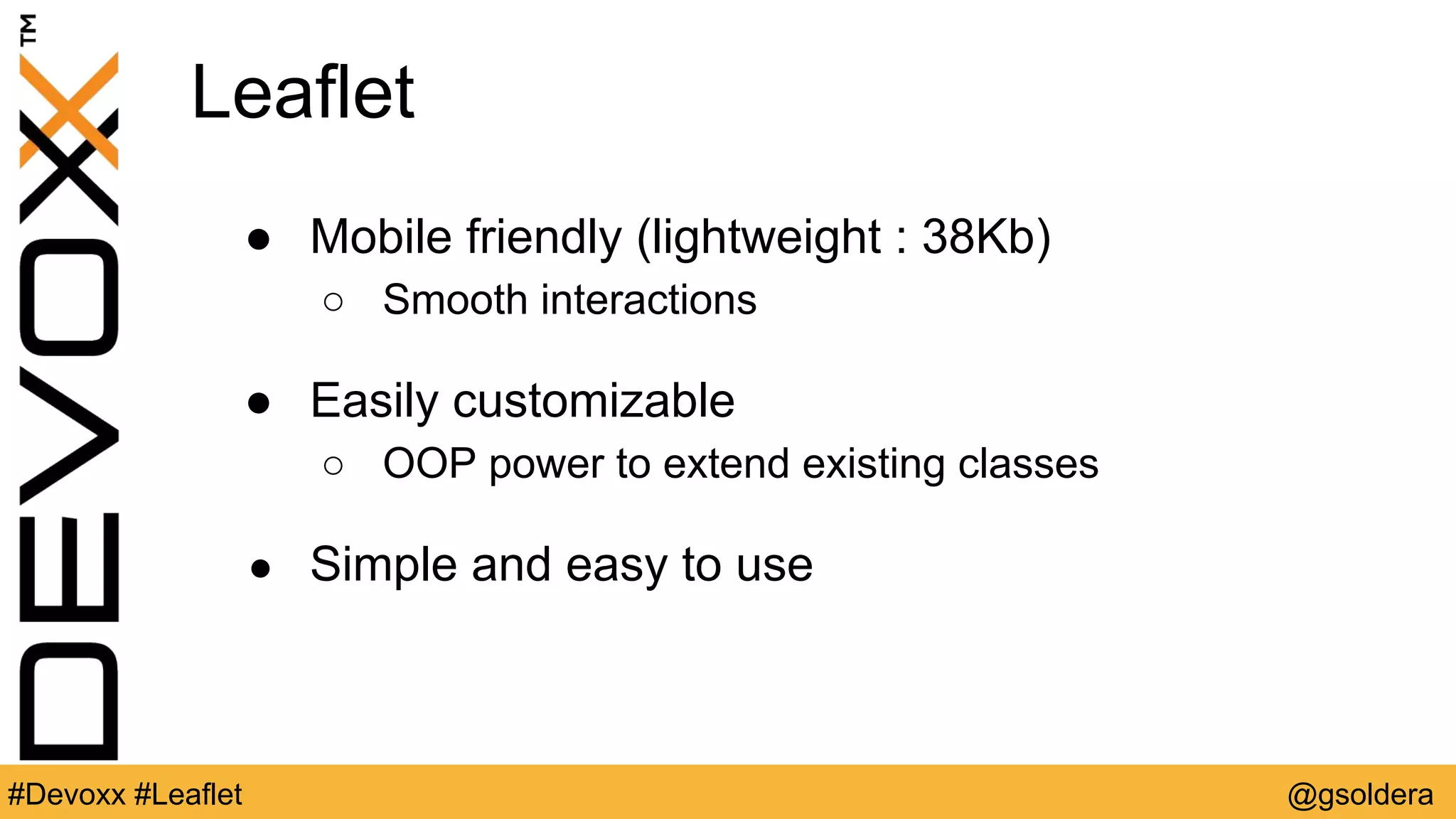 Leaflet - Devoxx 2018 | PPT