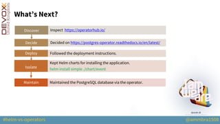 The automation challenge: Kubernetes Operators vs Helm Charts | PPT