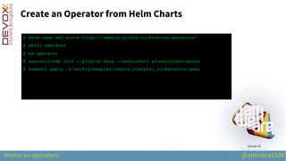 The automation challenge: Kubernetes Operators vs Helm Charts | PPT