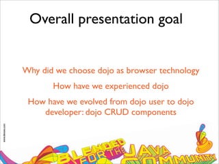 Dojo CRUD Components | PPT