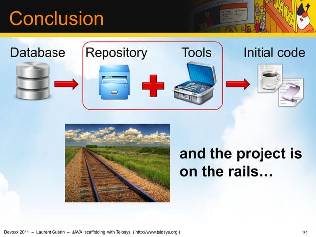 Devoxx 2011 - Scaffolding with Telosys | PPT