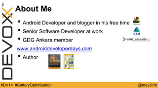 Battery Optimization for Android Apps - Devoxx14 | PPT