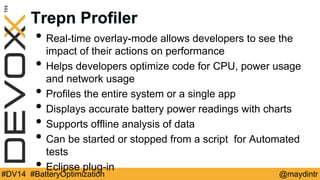 Battery Optimization for Android Apps - Devoxx14 | PPT