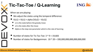 Devoxx 2017 - AI Self-learning Game Playing | PDF
