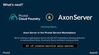 Devoxx 2018 - Pivotal and AxonIQ - Quickstart your event driven architecture | PDF