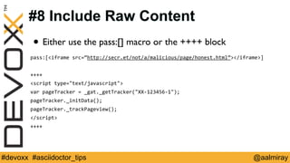 10 Useful Asciidoctor Tips | PDF
