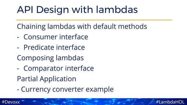 Lambda and Stream Master class - part 1 | PDF