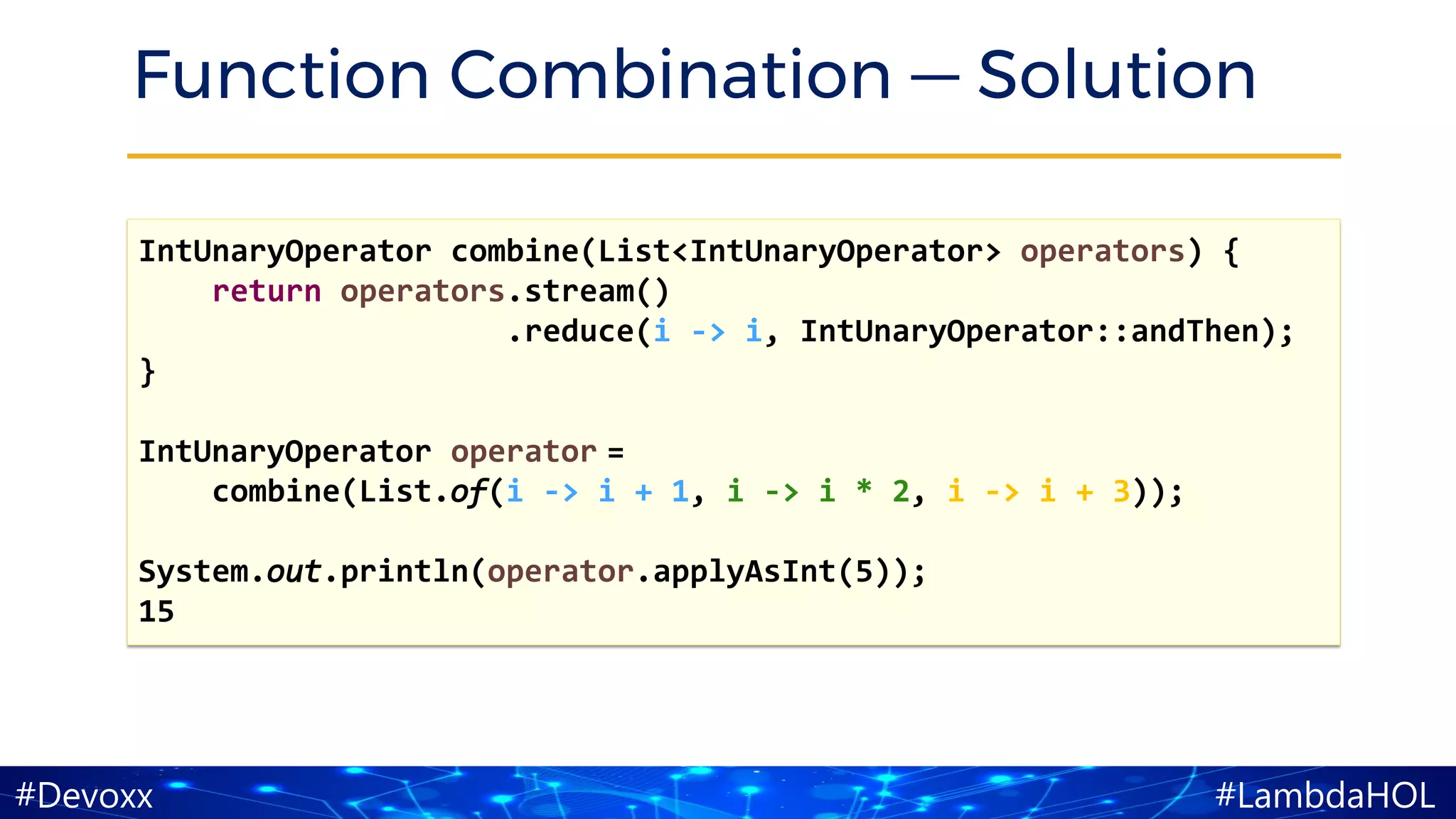 Lambdas and Streams Master Class Part 2 | PPT Lambdas and Streams Master Class Part 2 | PPT