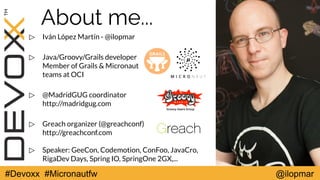 Devoxx Belgium 2018 - Micronaut in Action! | PDF | Programming Languages | Computing