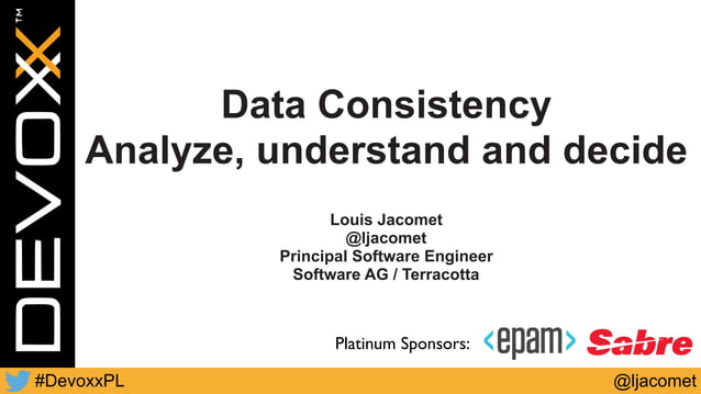 Data consistency: Analyse, understand and decide | PDF