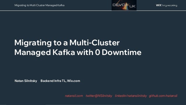 Devoxx UK - Migrating to Multi Cluster Managed Kafka | PDF