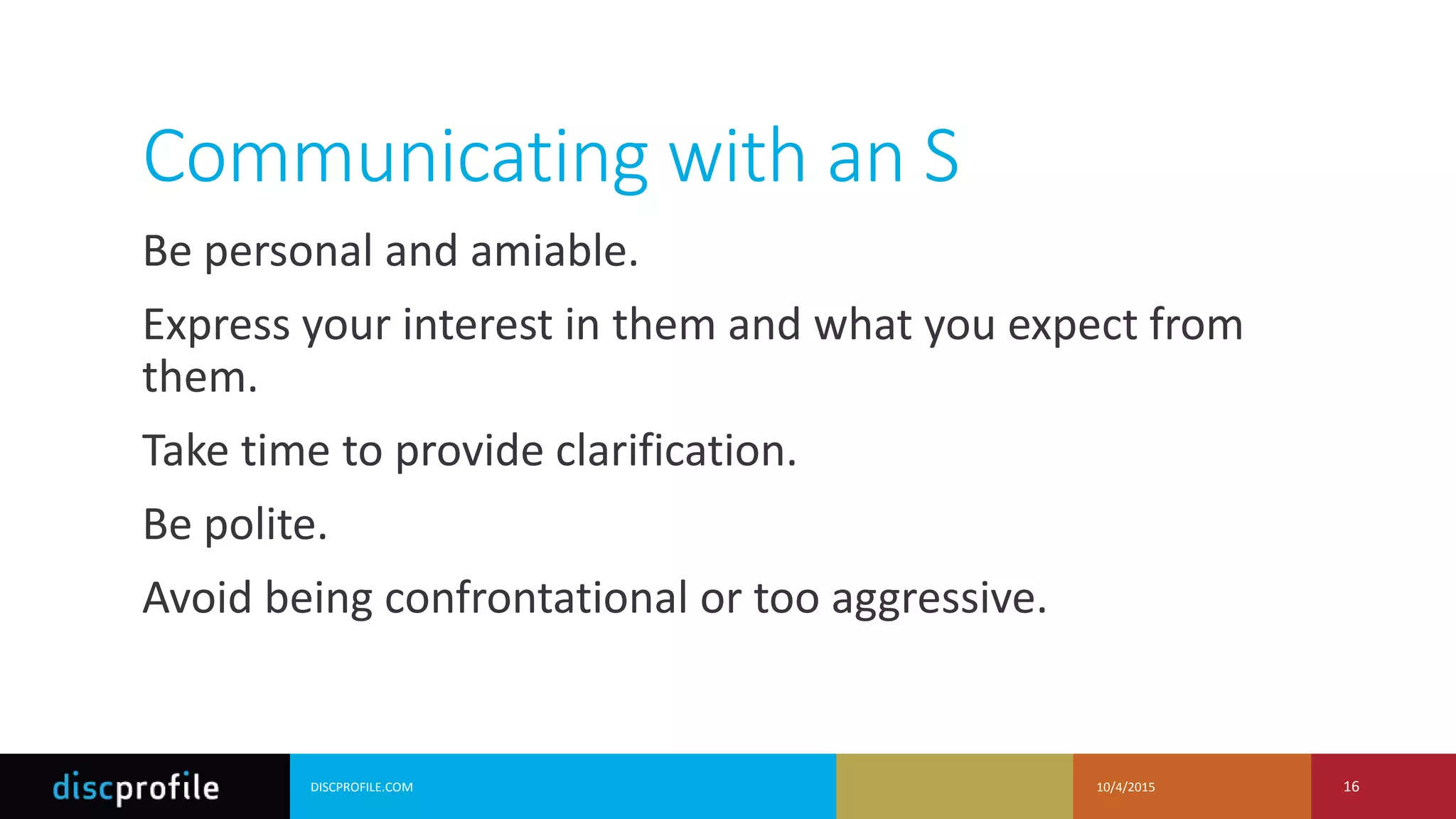 DiSC Personality Styles - Styles de personnalités DISC | PDF