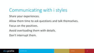 DiSC Personality Styles - Styles de personnalités DISC | PDF