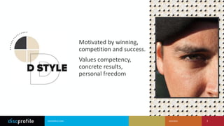DiSC Personality Styles - Styles de personnalités DISC | PDF