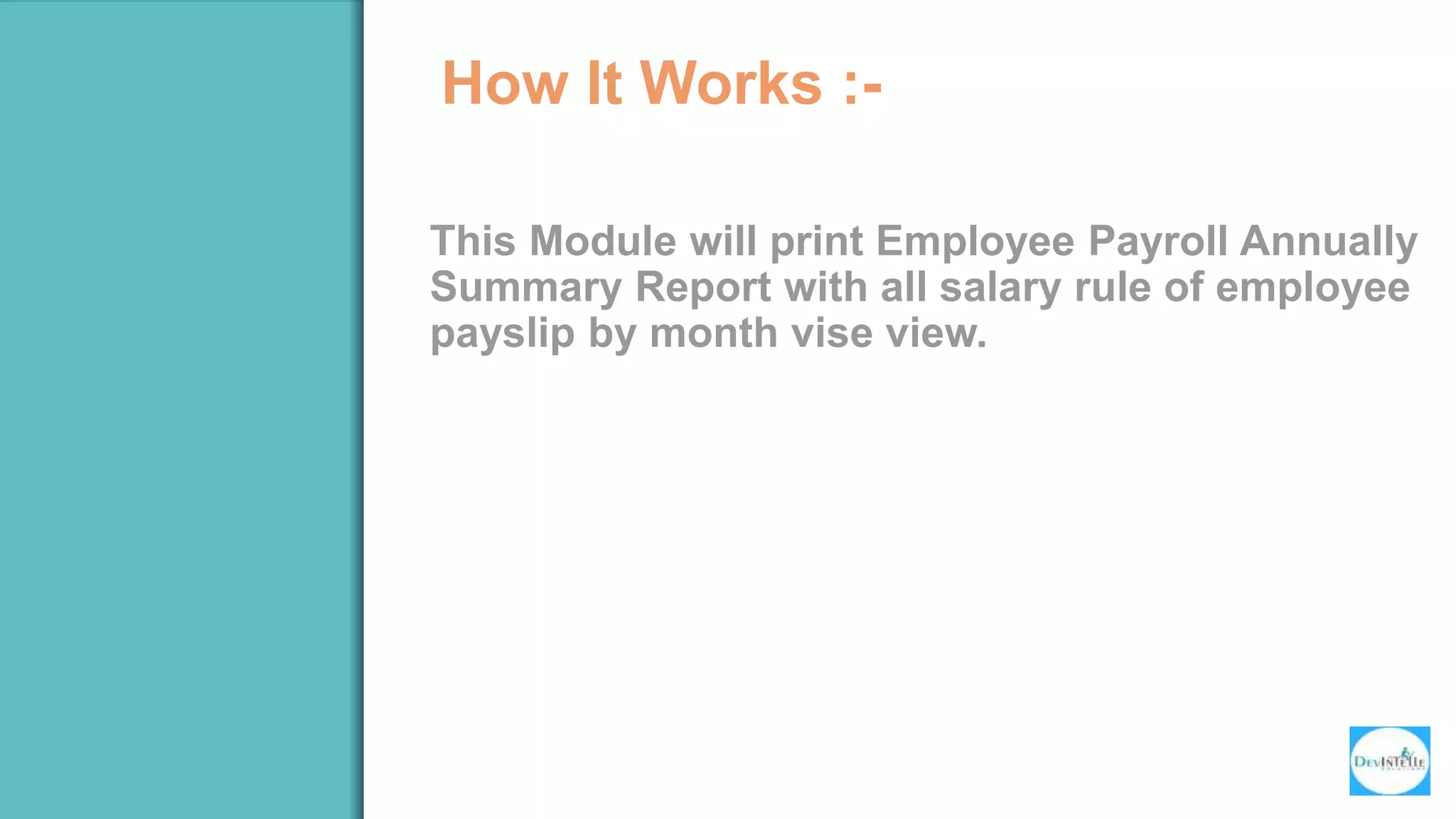 Employee Payroll Annually Summary Report | PPT