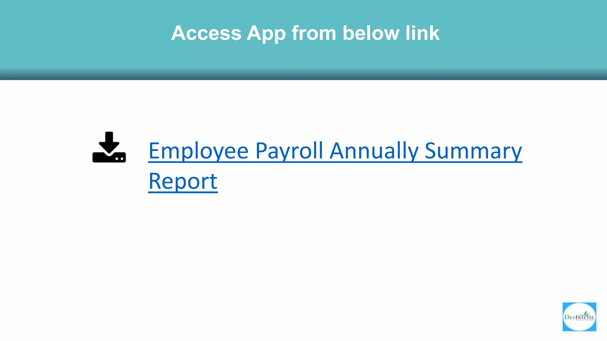 Employee Payroll Annually Summary Report | PPT | Free Download