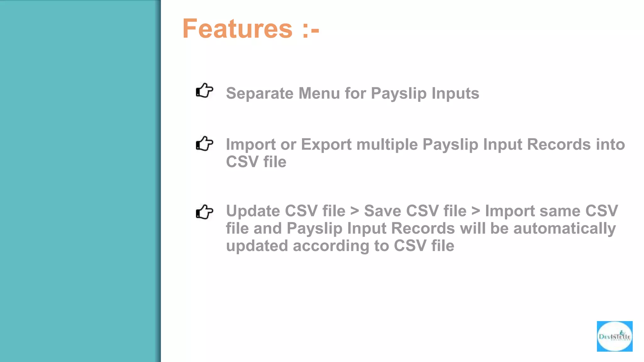 Payslip input (Export / Import payslip records in Oddo | PPTX