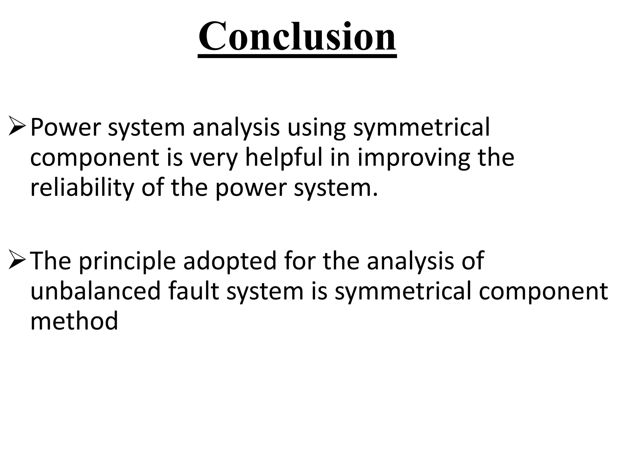 symmetrical component of power system | PPTX