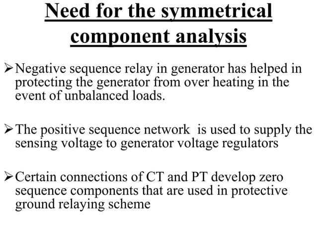 symmetrical component of power system | PPTX