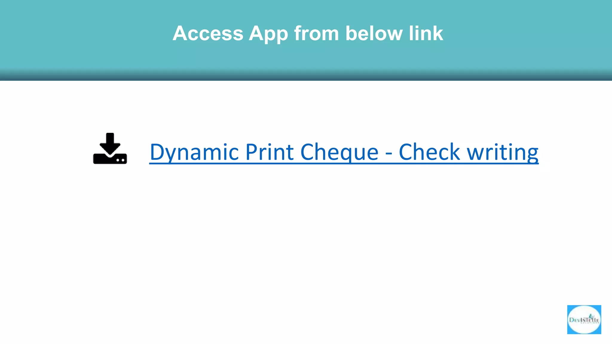 Dynamic Print Cheque - Check Writing with the use of our odoo App ...