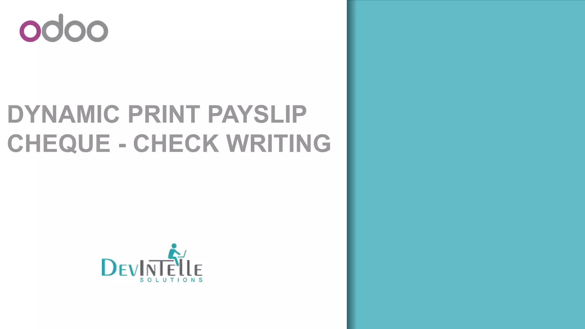 DYNAMIC PRINT PAYSLIP CHEQUE - CHECK WRITING | PPTX