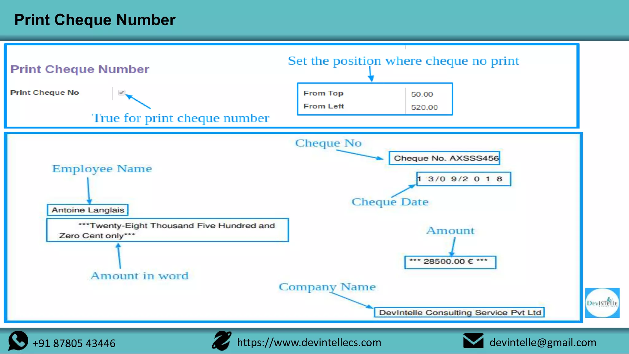 DYNAMIC PRINT PAYSLIP CHEQUE - CHECK WRITING | PPT
