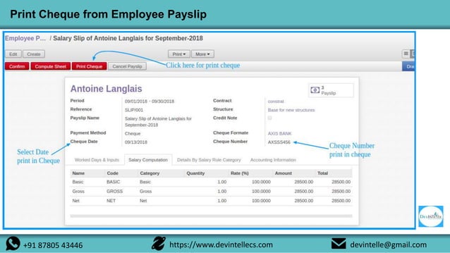 DYNAMIC PRINT PAYSLIP CHEQUE - CHECK WRITING | PPT