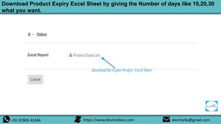 Product Expiry Excel Report & Reminder With Odoo | PPTX