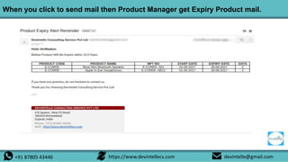 Product Expiry Excel Report & Reminder With Odoo | PPTX