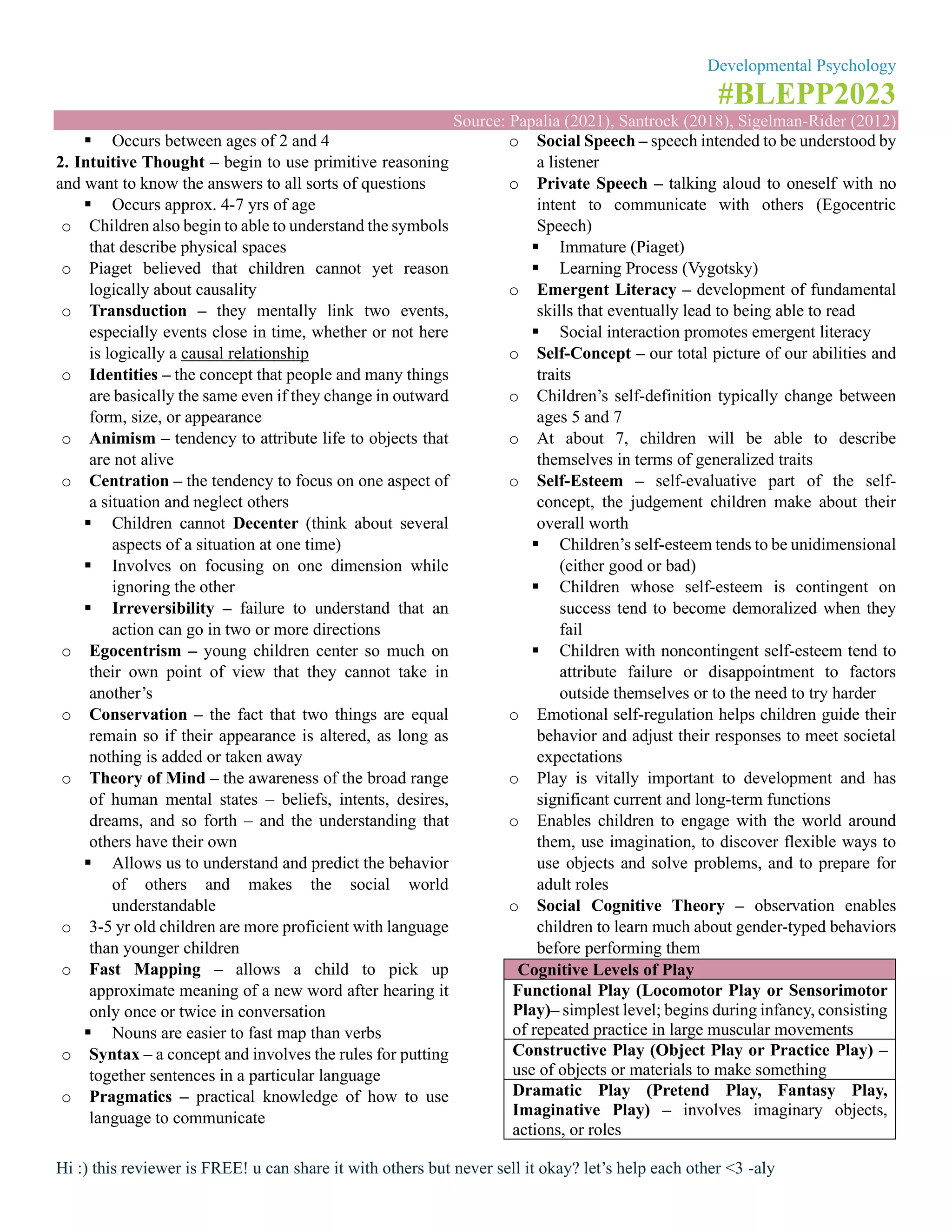 BLEPP Reviewer - Developmental Psychology | PDF | Genetics | Science