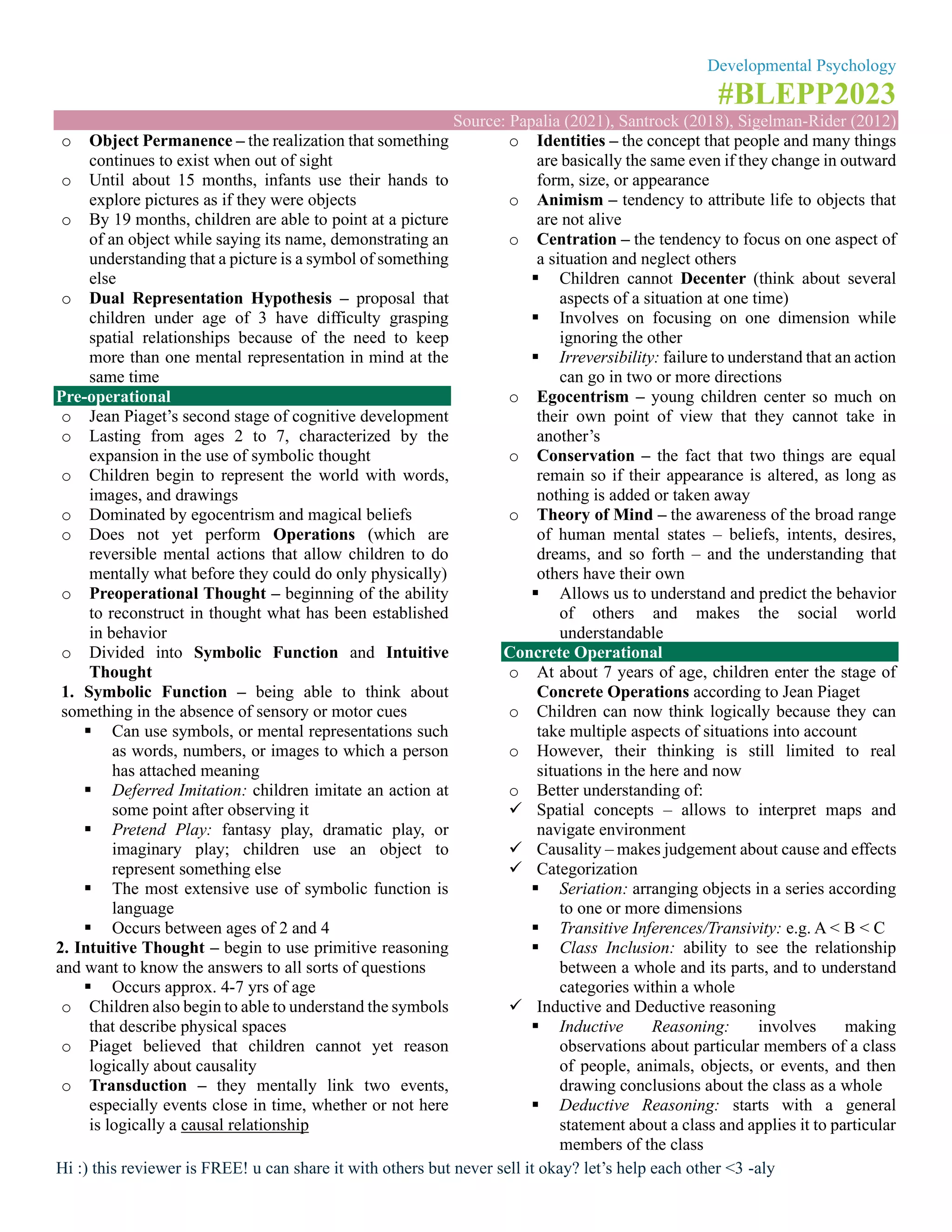 BLEPP Reviewer - Developmental Psychology | PDF | Genetics | Science