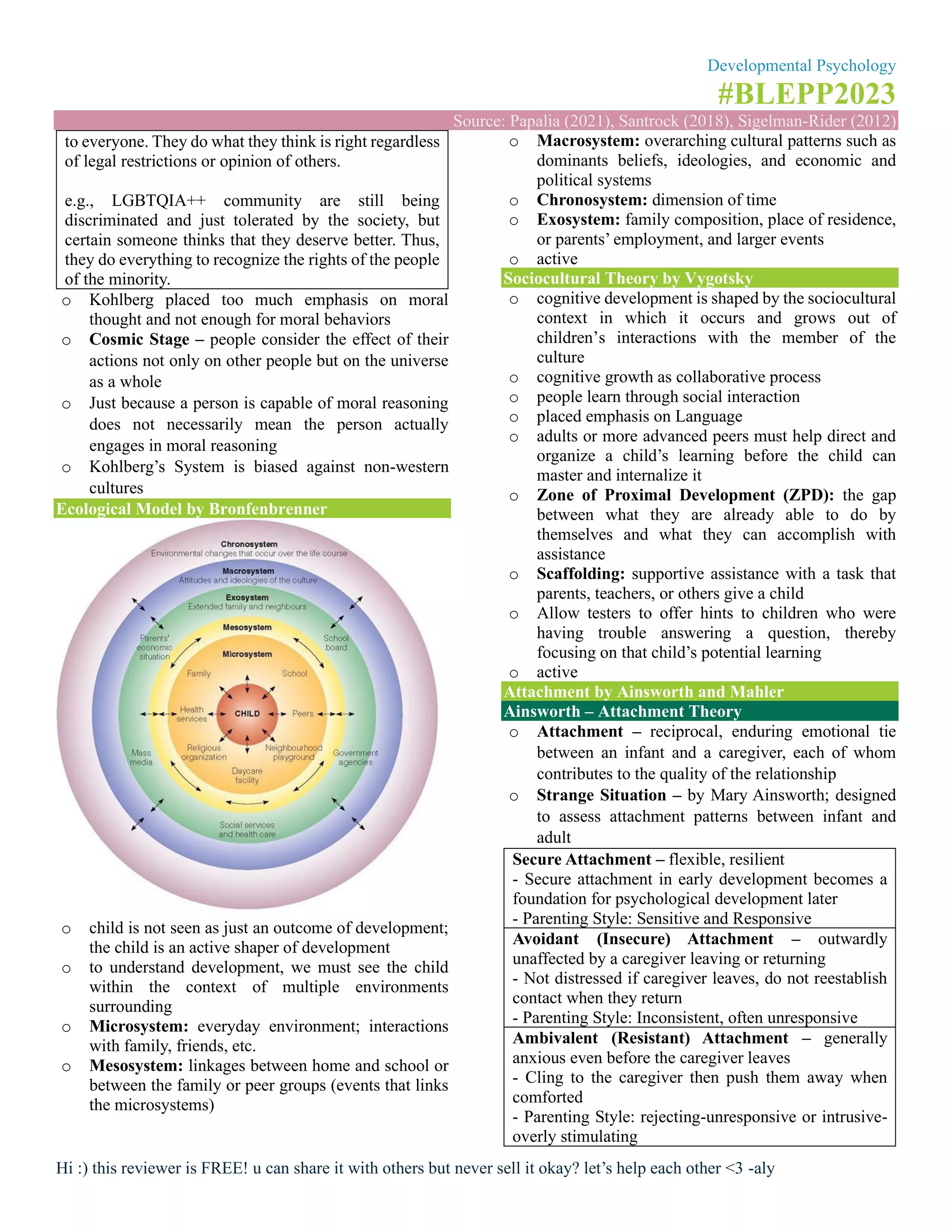 BLEPP Reviewer - Developmental Psychology | PDF | Genetics | Science