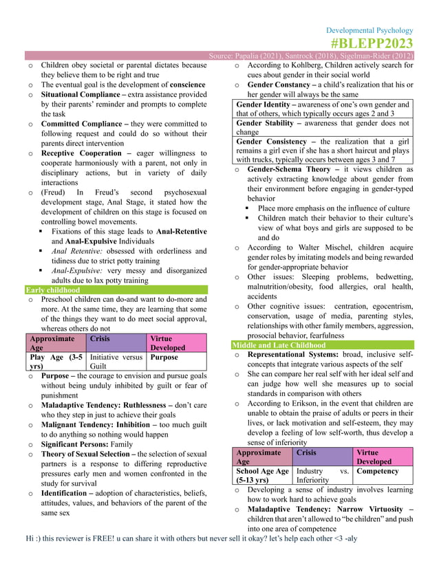 BLEPP Reviewer - Developmental Psychology | PDF | Genetics | Science