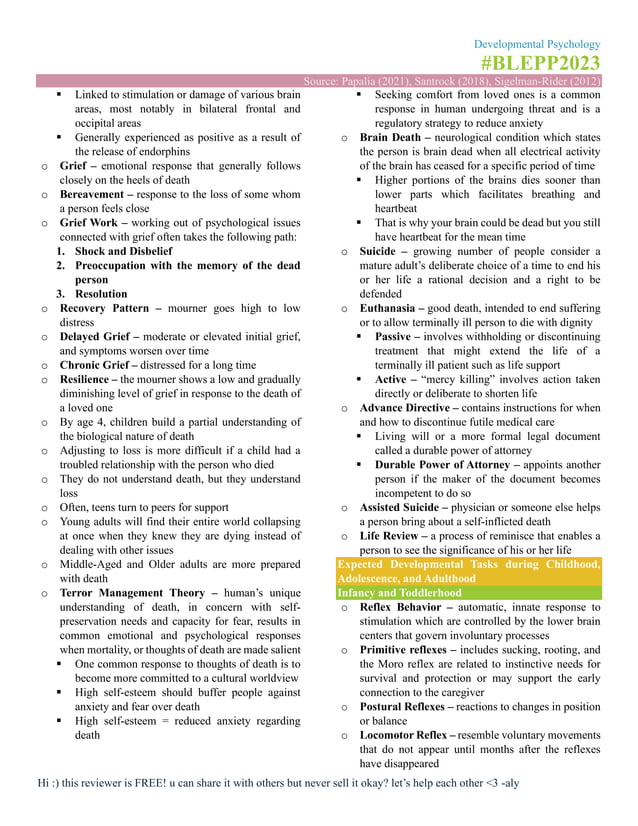 BLEPP Reviewer - Developmental Psychology | PDF | Genetics | Science