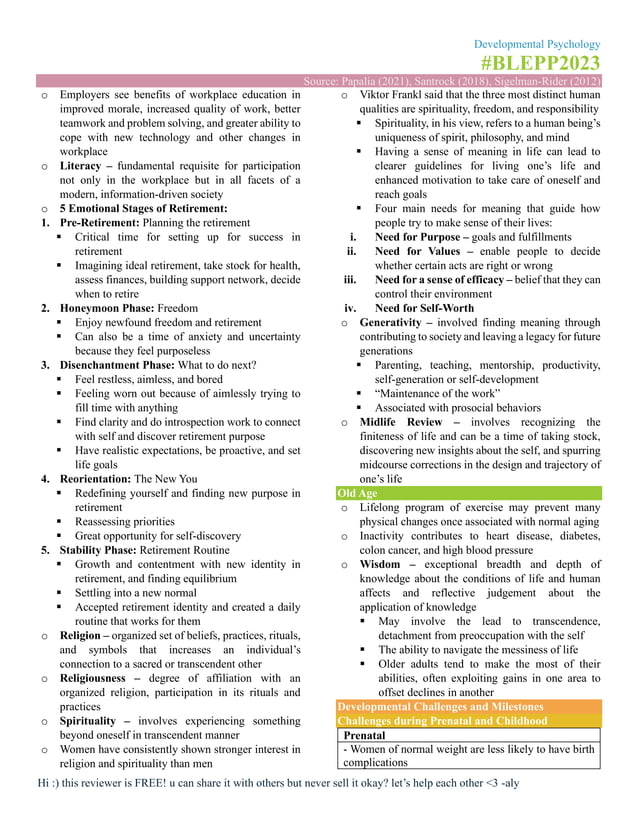 BLEPP Reviewer - Developmental Psychology | PDF | Genetics | Science