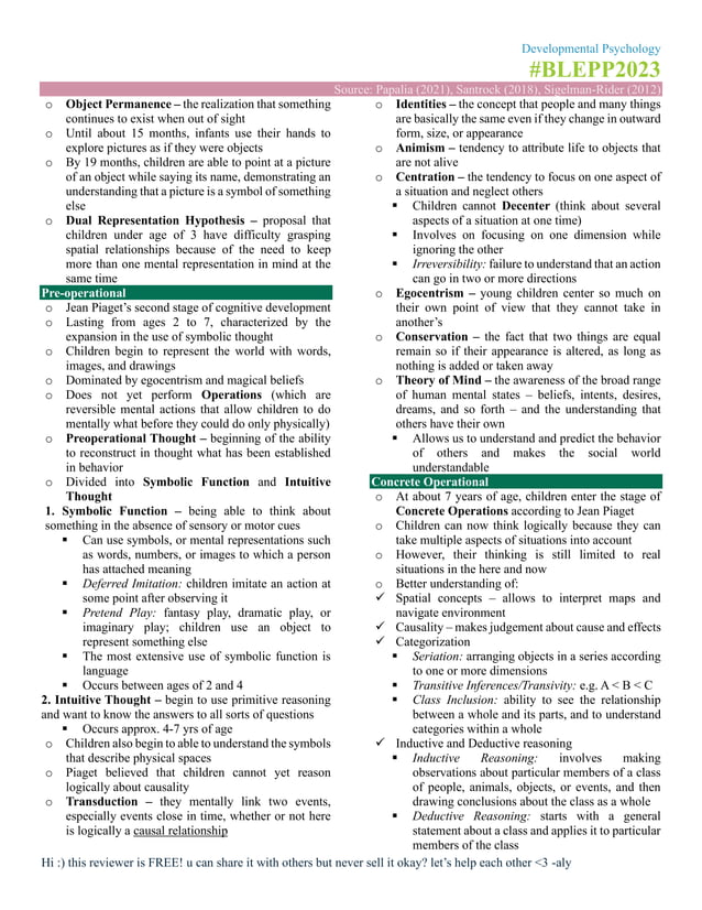 BLEPP Reviewer - Developmental Psychology | PDF | Genetics | Science