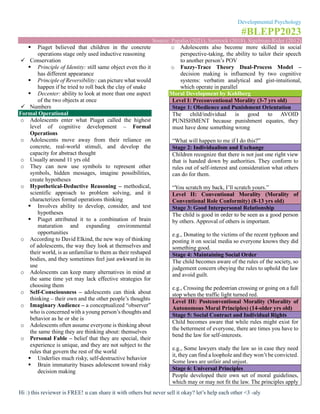 BLEPP Reviewer - Developmental Psychology | PDF