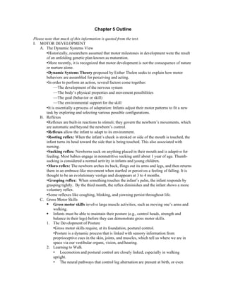 Dev psych.ch5.outline | DOC | Parenting Babies and Toddlers | Parenting