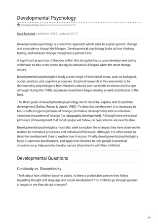 Dev psychology 007 | PDF