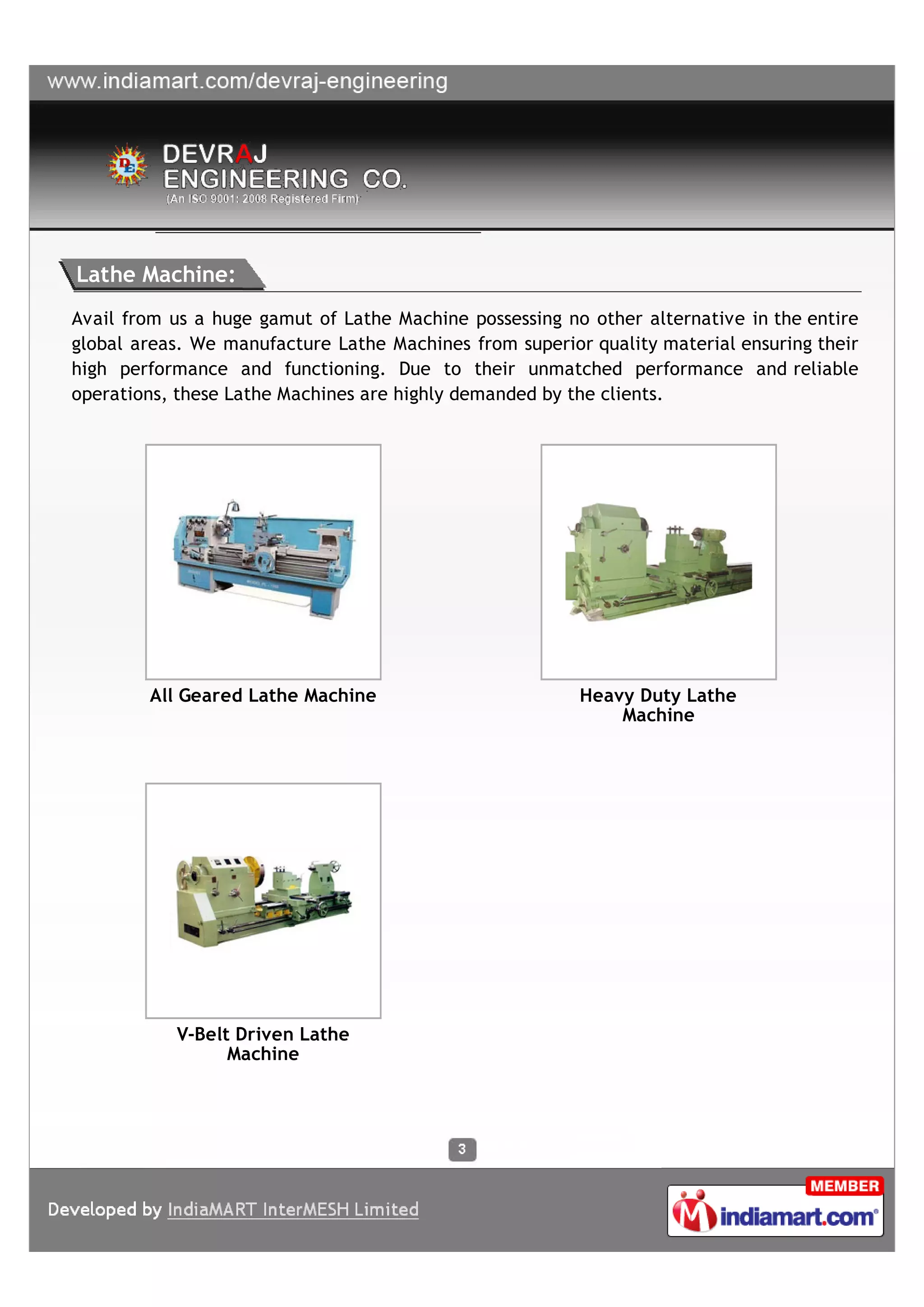 Devraj Engineering Company, Ahmedabad , industrial equipment | PDF