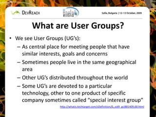 DevReach: INETA - Voice of the .NET Community! | PPT