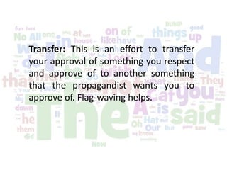 PROPAGANDA DEVICES | PPTX