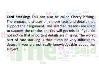 PROPAGANDA DEVICES | PPTX